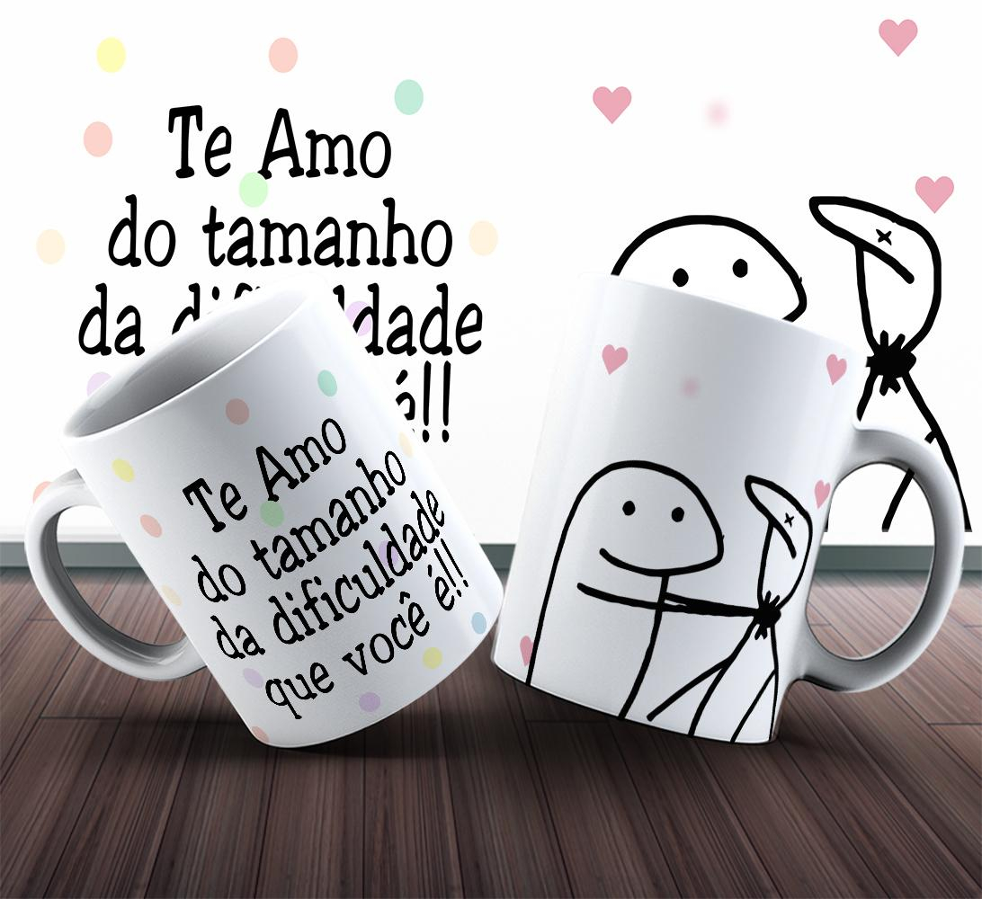Caneca Flork Te Amo Do Tamanho Da Dificuldade Que Você É na Camiseteria ... Caneca Flork Te Amo Do Tamanho Da Dificuldade Que Você É na Camiseteria ...